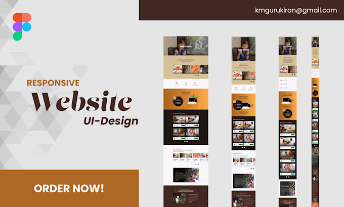 Do responsive ui design for your website in figma by Kmgurukiran | Fiverr