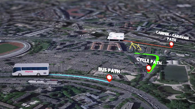 Create a 3d travel route map animated video by Alisahib786786 | Fiverr