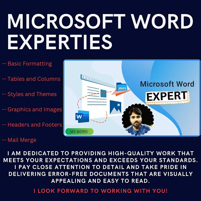 Create, edit, format, design microsoft word documents by Sajjadmughal5 | Fiverr