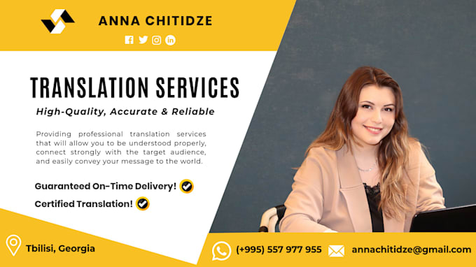 Translate your arabic content to perfect english by Annachitidze | Fiverr