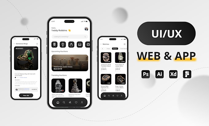 Design flawless and clean designs, from ui ux to visual identity and ...