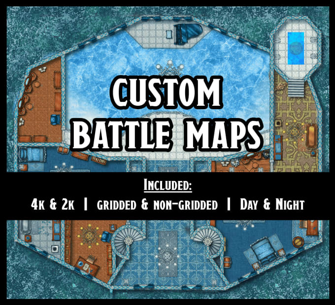 Create a custom battlemap for your ttrpg by Xxhaloquinxx | Fiverr