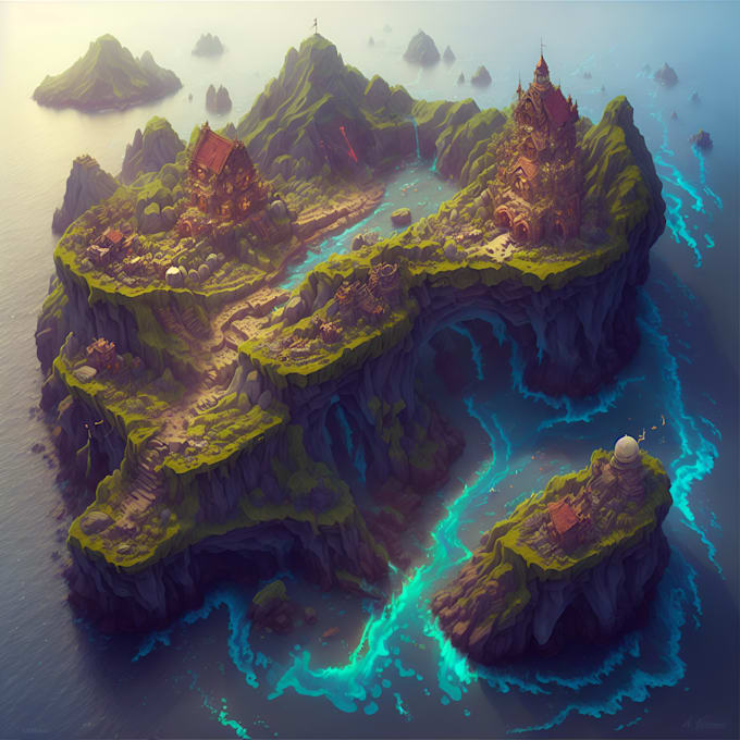 Create ai isometric art style, ultra realistic, concept art by Najee ...