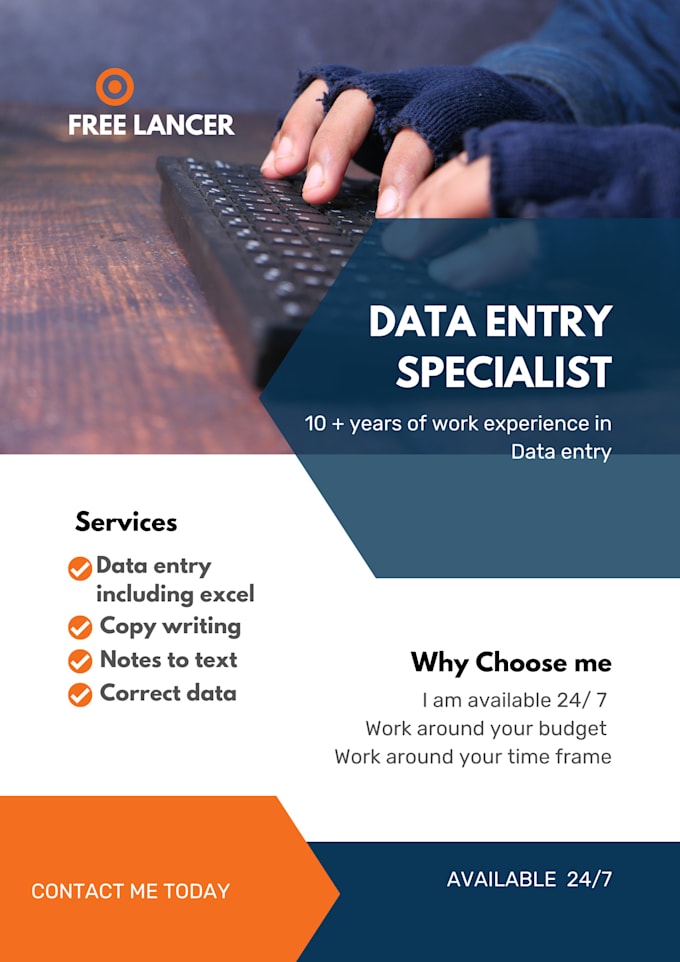Be your personal data entry specialist by Lancegeorge0189 | Fiverr