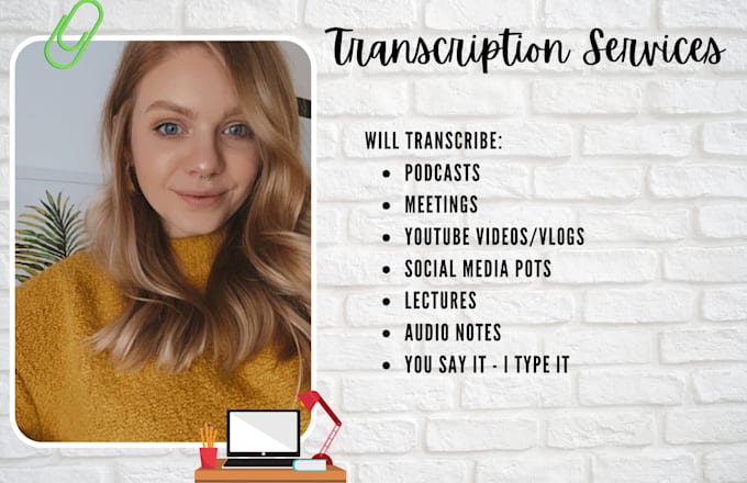 Transcribe any spoken material you need in typed format by Maggieschuck ...