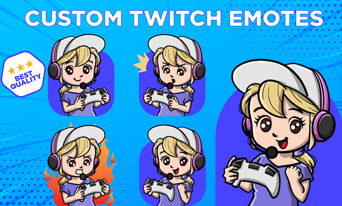 Draw Cute Chibi Emotes For Twitch Kick Discord By Ahmedhussain770