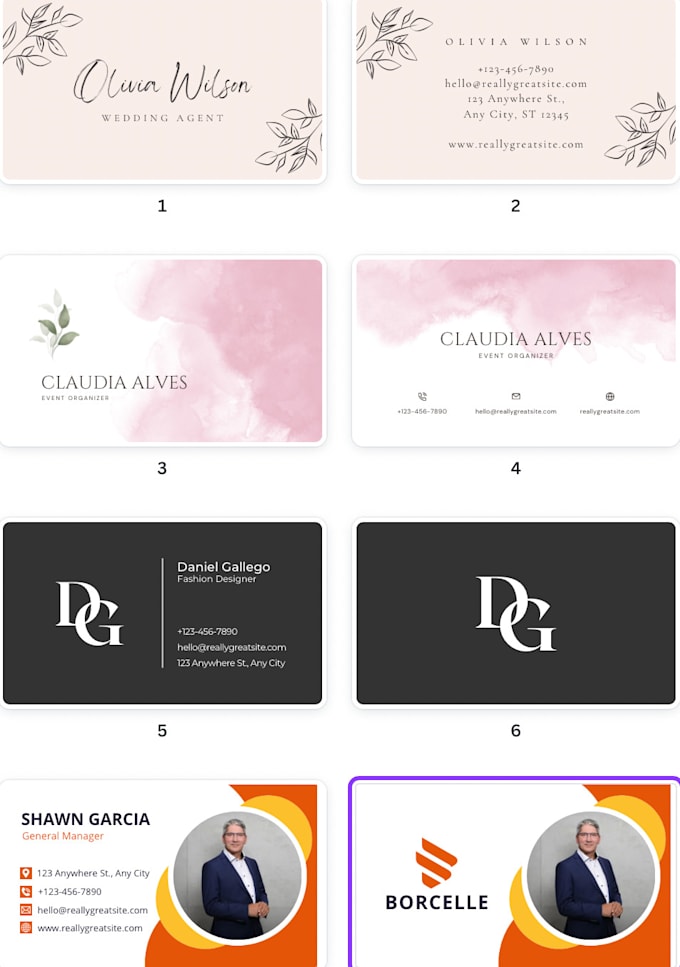 Create personal business cards by Brooke456 | Fiverr