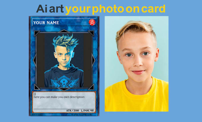 Create a custom yugioh cards of any character monsters or your photo on ...