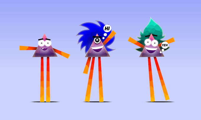 Design funny simple and cute 2d character design by Farmart | Fiverr