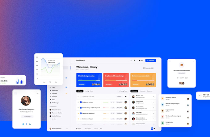 Create custom dashboard app using reactjs and material ui by Hiriski ...