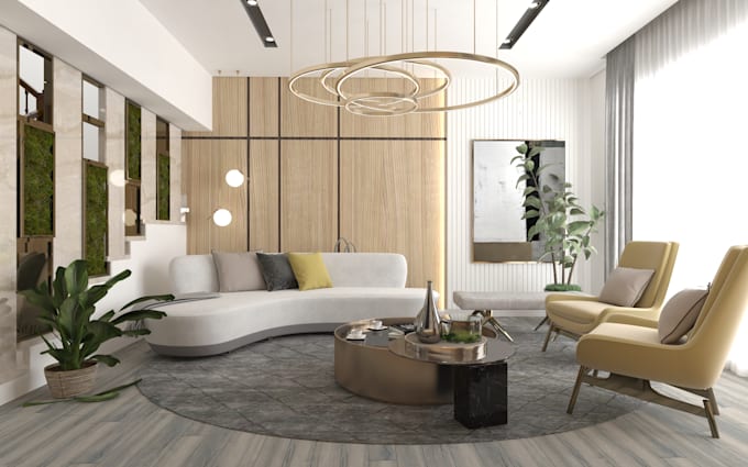 Create a 3d interior design for your home that belongs to you by Alolai | Fiverr