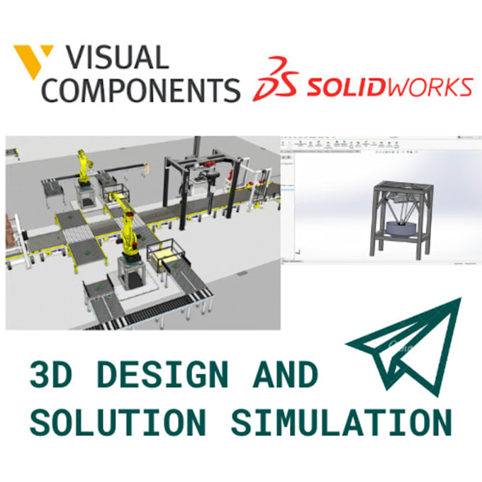 3d design and simulation industrial solutions by Claims304 | Fiverr