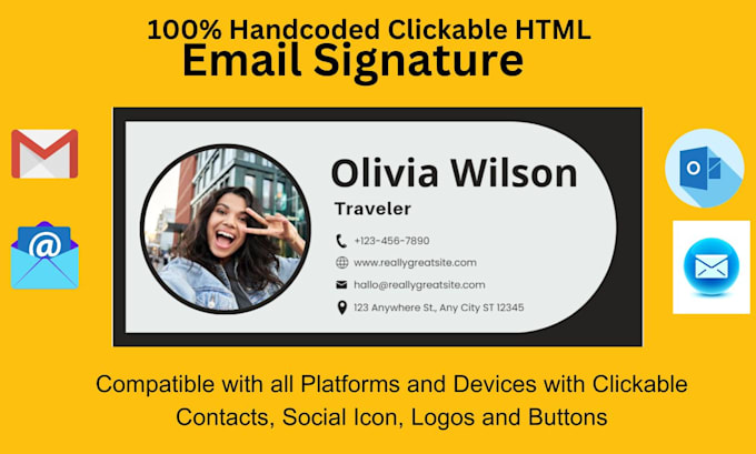 Make clickable email signature or html email signature by ...