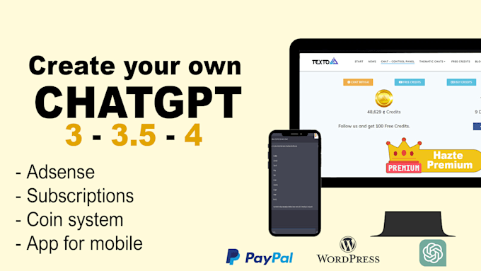 Develop a web with chat gpt with many functions by Danibrun | Fiverr