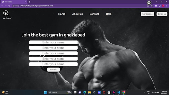 Be yours front end web developer by Akshaysingh290 | Fiverr Be yours front end web developer by Akshaysingh290 | Fiverr