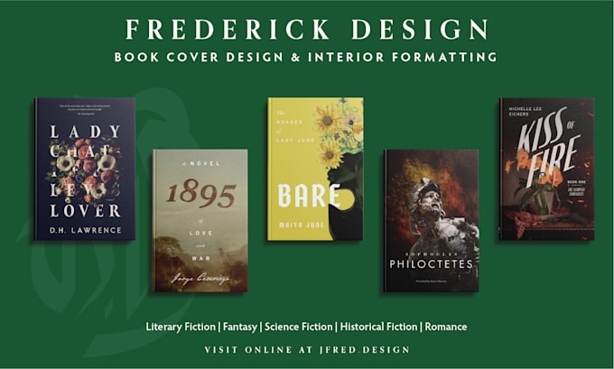 Design custom fiction book covers and book layouts by Jfred_design | Fiverr