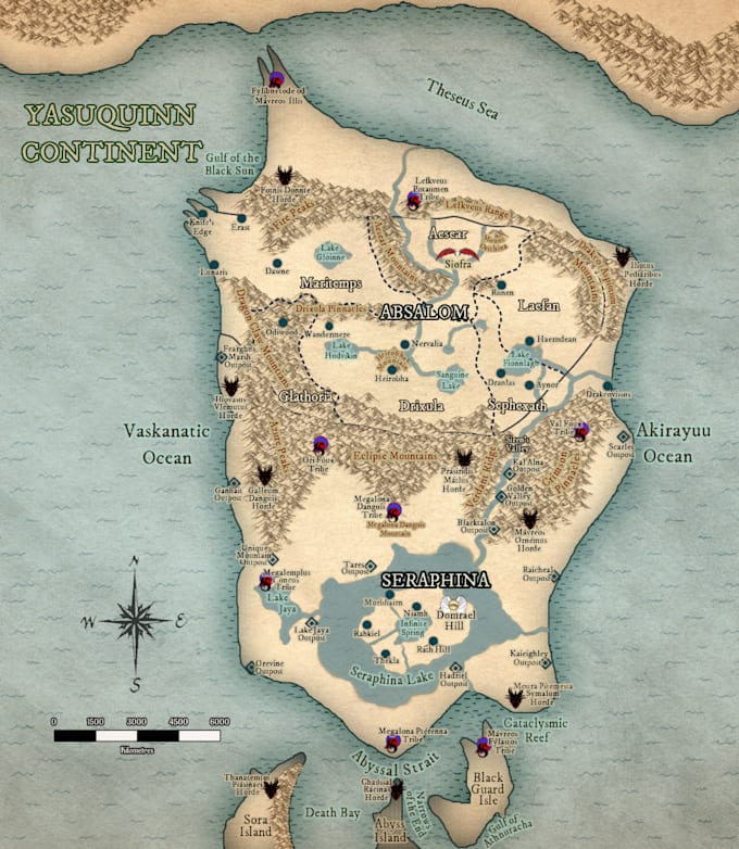 Make maps for your books or campaigns by Mychailaarose | Fiverr