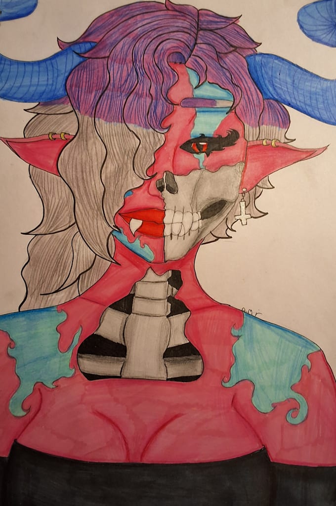 Draw horror and gore art for you, fanart or your oc by Ashleighdeakin | Fiverr