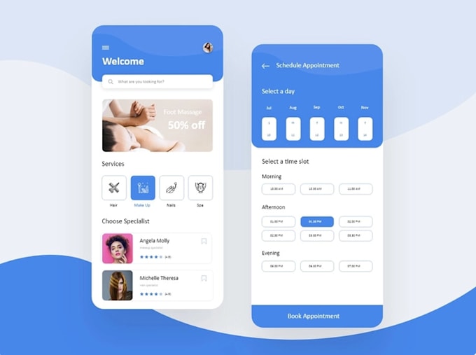 Develop spa booking app, salon barbing app by Shopify_aria | Fiverr