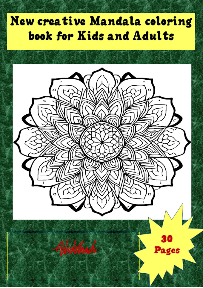 Give 30 coloring pages of creative mandalas by Aissabaala2021 | Fiverr