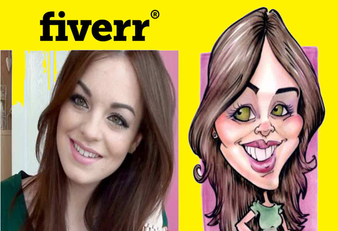 Make an realistic vector cartoon portrait by Ashblockk | Fiverr