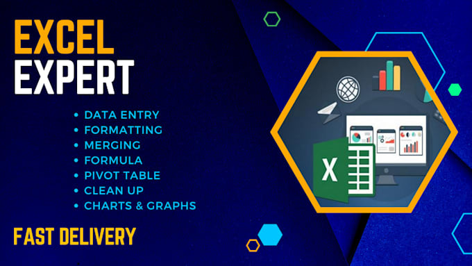 Do Excel Data Formatting Formula Clean Up Merge Data Sheets Charts Graphs By Ifreyes Fiverr