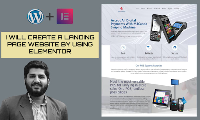 Create responsive wordpress elementor landing page website by Tayabrajput | Fiverr