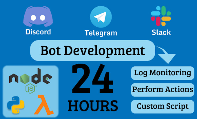 Create discord or telegram or slack bot for you by Theweboguy | Fiverr