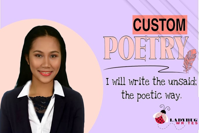 Compose a poem in english or filipino by Ladybug_writes | Fiverr
