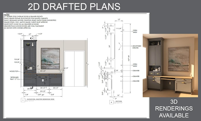 Do interior drafting and or rendering services by Designlindz | Fiverr