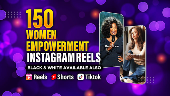 Create women empowerment reels youtube shorts tiktok by Get_digi | Fiverr