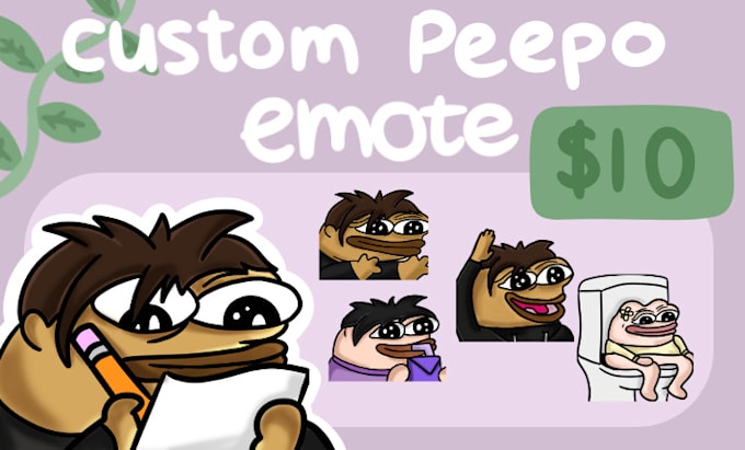 Make you a custom peepo emote by Quacckson | Fiverr