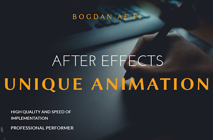 Make a unique logo animation for your needs by Bogdannitchenko | Fiverr