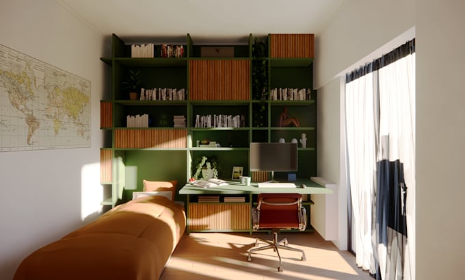 3d model and interior design, realistic 3d renderings using enscape by ...