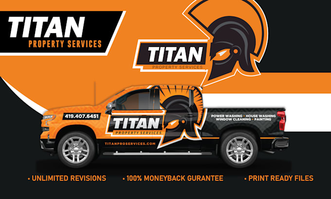 Design modern vehicle wrap, truck wrap for your business in 12 hours by ...