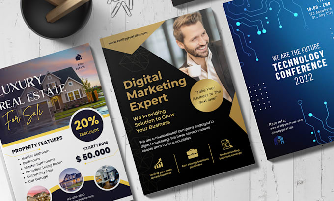 Design amazing your urgent flyer poster or brochure for your social ...