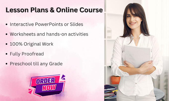 Create course content, course outlines, and lesson plans by Aymaa92 | Fiverr