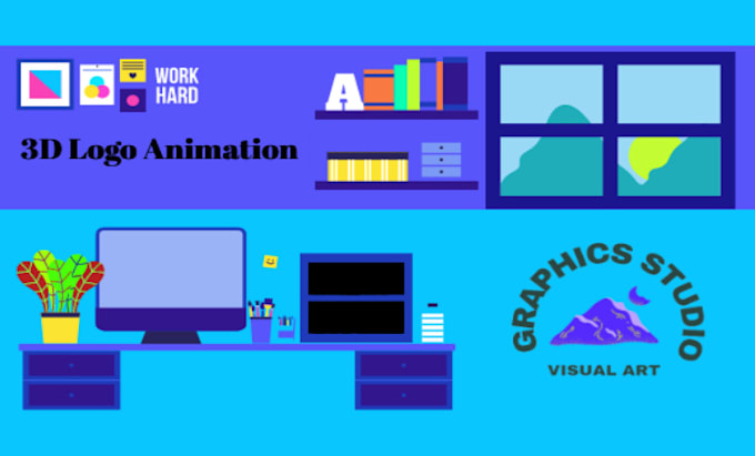 Make a 3d rotating animated logo for your videos enhancing your brand ...