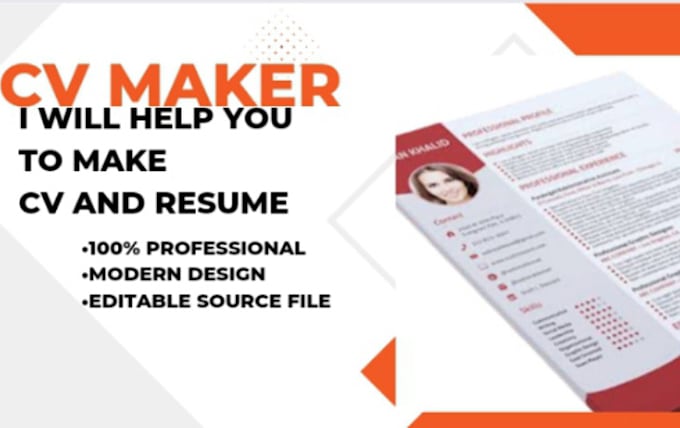 Help you to make professional curriculum vitae and resume by ...