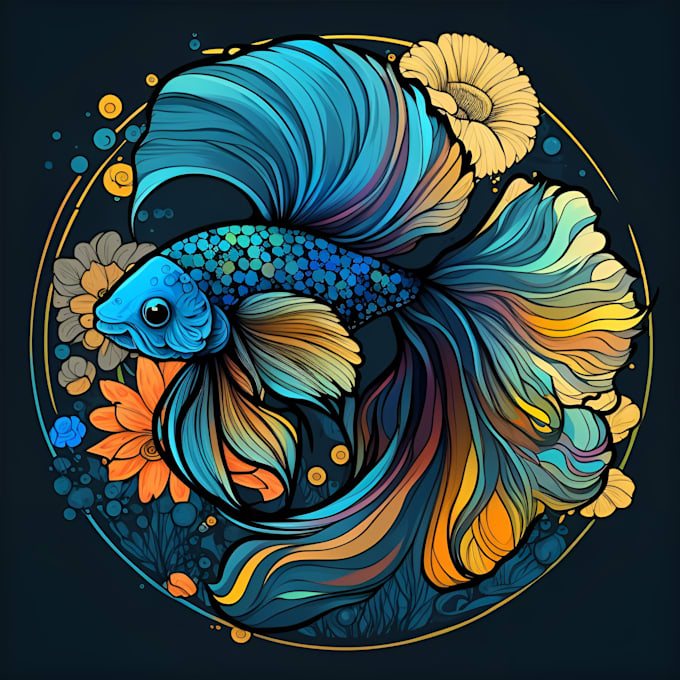 Create art for your betta fish by Bettavibes | Fiverr