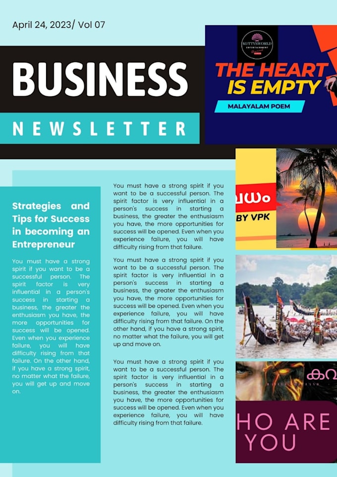 Newsletter magazine for various sectors by Educatorsinstit | Fiverr
