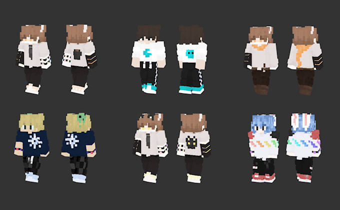 Make you a stylized minecraft skin by Caffiendly | Fiverr