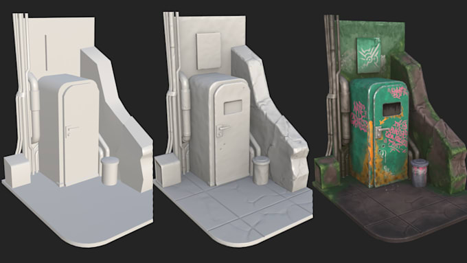 Do 3d prop, asset, model, map for game, environment, project by ...