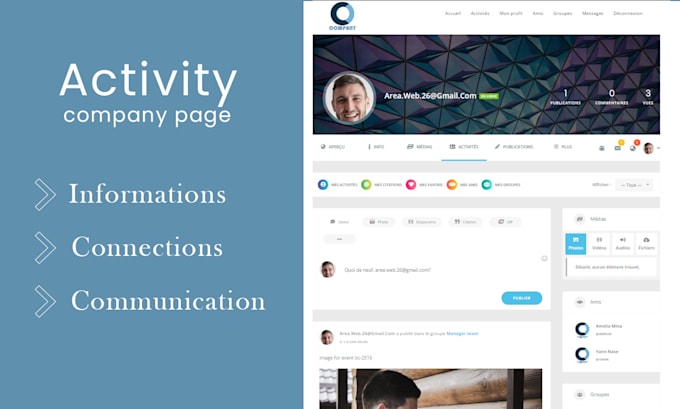 Create an ideal intranet website for your company by Wp_franckdev | Fiverr