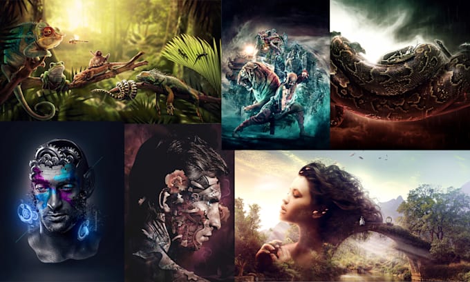 Graphic design image editing art direction creatives by Markgeno | Fiverr