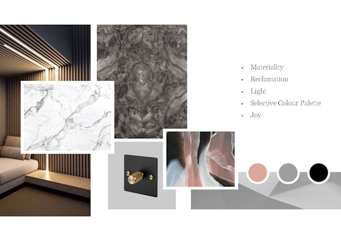 Provide a modern interior design scheme tailored to your preferred ...