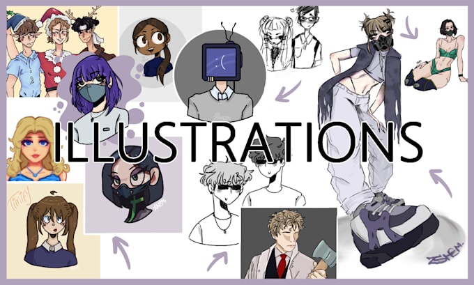 Draw illustrations and produce graphic design for you by Zshem_ | Fiverr