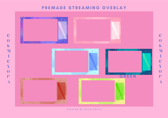 Create premade streaming overlays by Novalliez | Fiverr