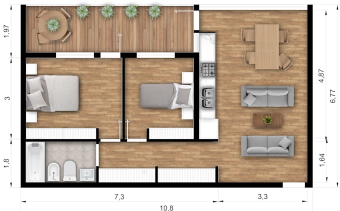how to draw floor plan in photoshop