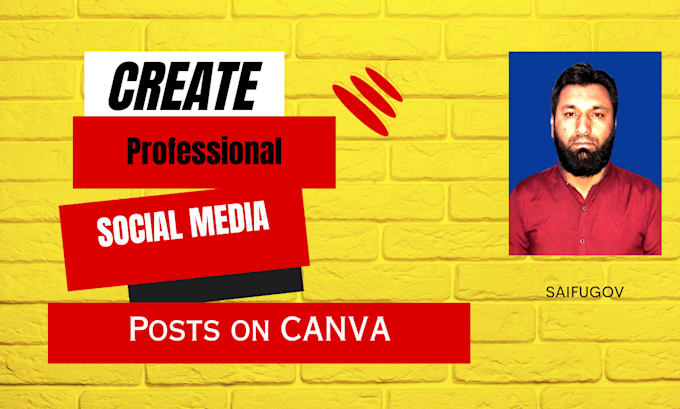 Professional social media posts designed with canva by Saifugov | Fiverr